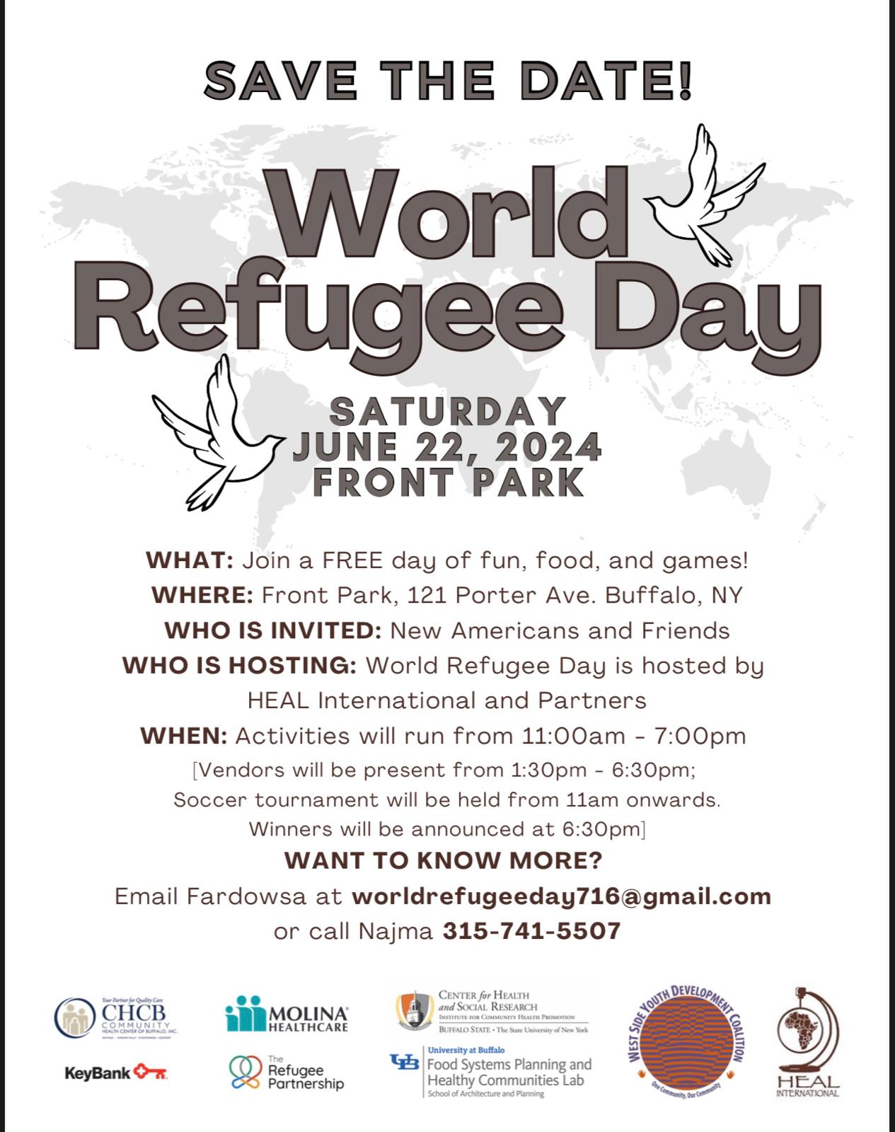 Event | 2024 World Refugee Day Western New York | Food Systems Planning ...